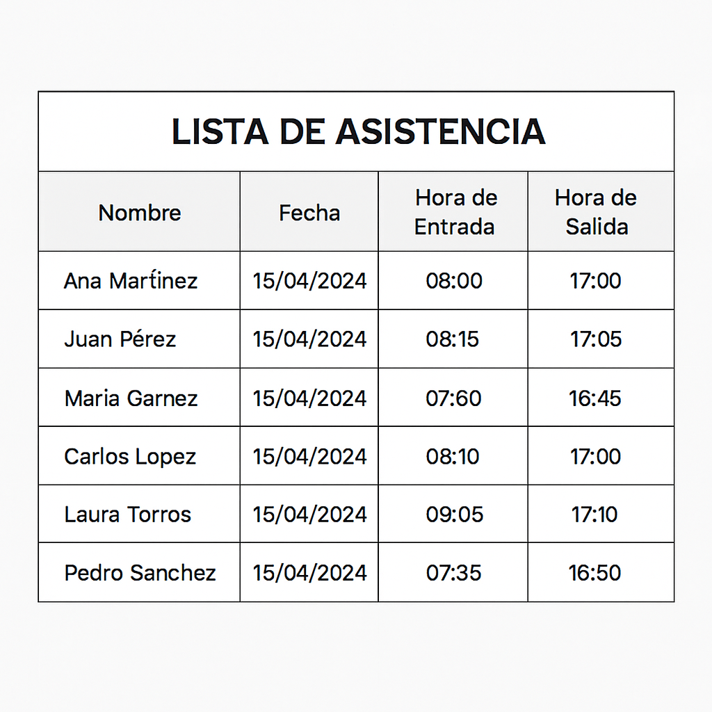Hilo De Lista De Asistencia